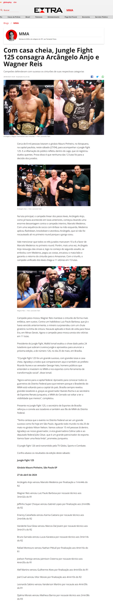 Jungle Fight 125 – Extra – Jungle Fight